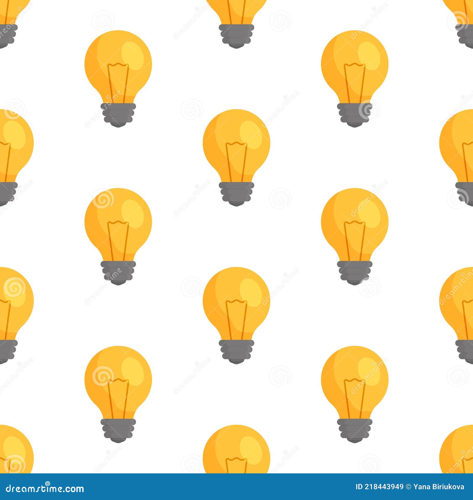 Different Physics Devices. Vector Illustration Of A Light Bulb Pattern ...