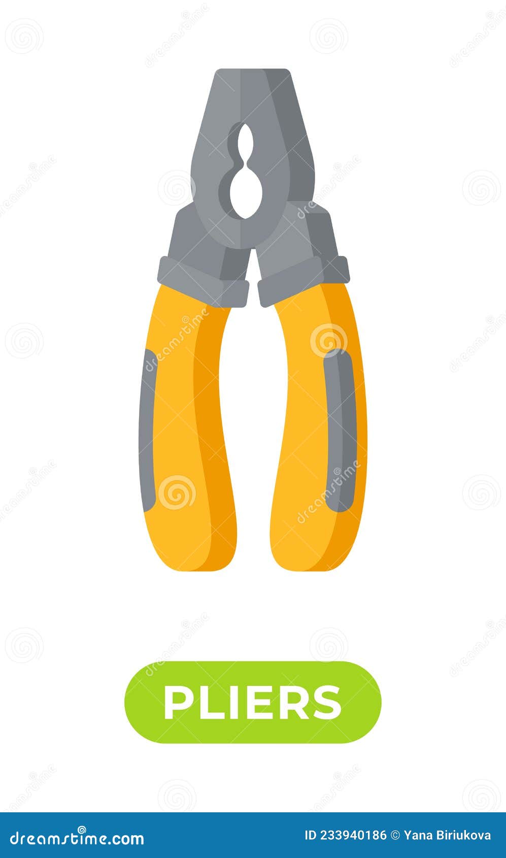 Vector Illustration of Pliers Design. Construction Tools. Tools for ...
