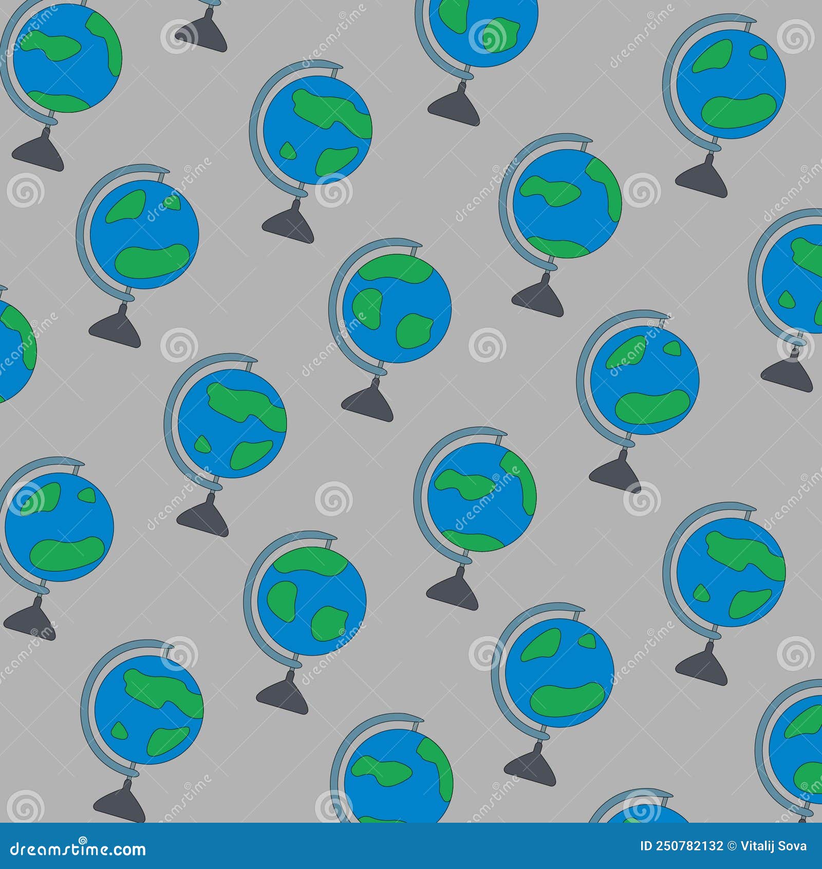 Globes Background Vector Illustration | CartoonDealer.com #6362932