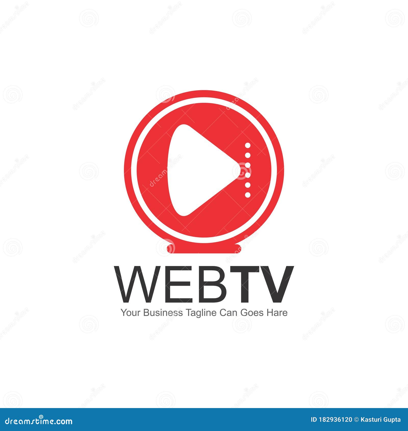 Web Video Vector Logo Design Template Stock Vector - Illustration of ...