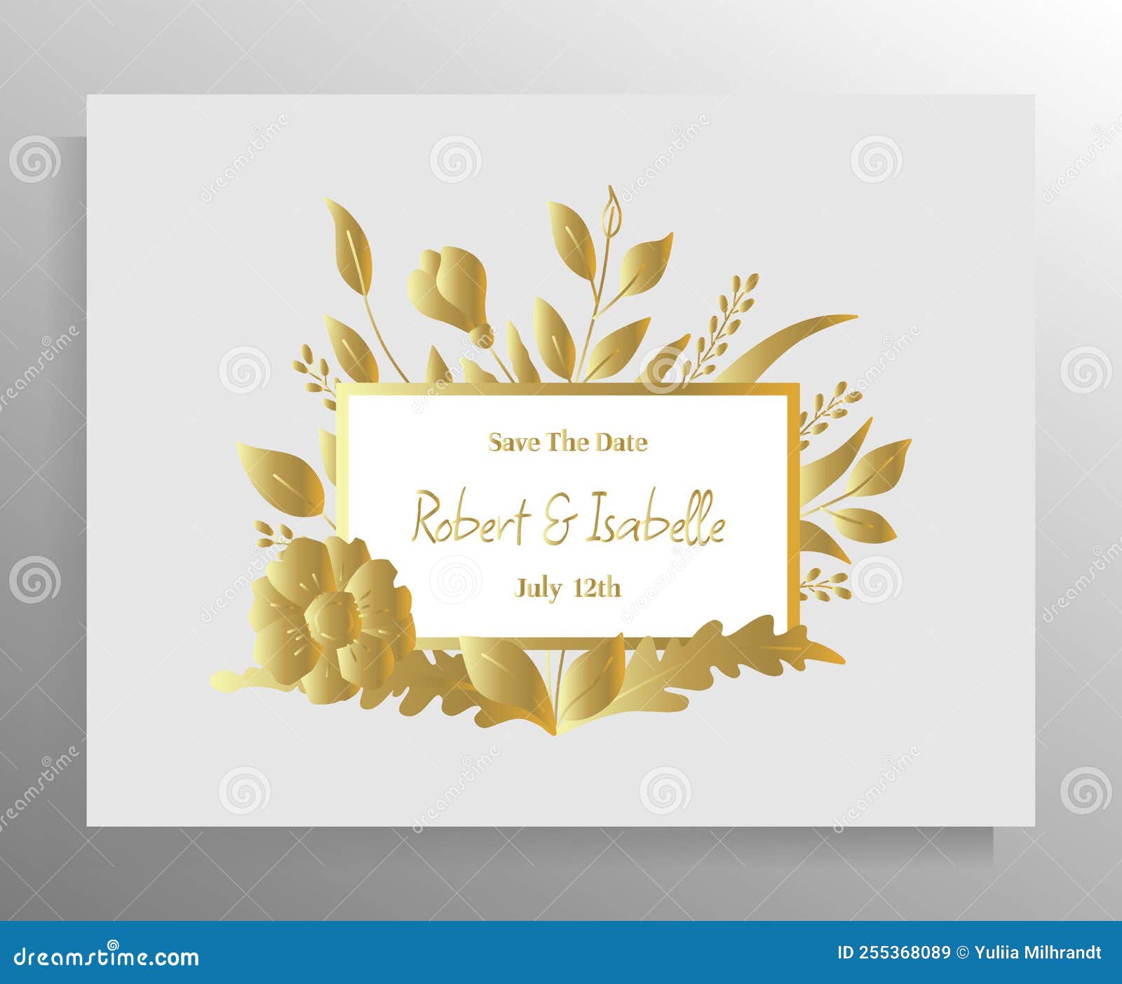 Vintage Wedding Invitation Design. Card, Poster Stock Illustration ...