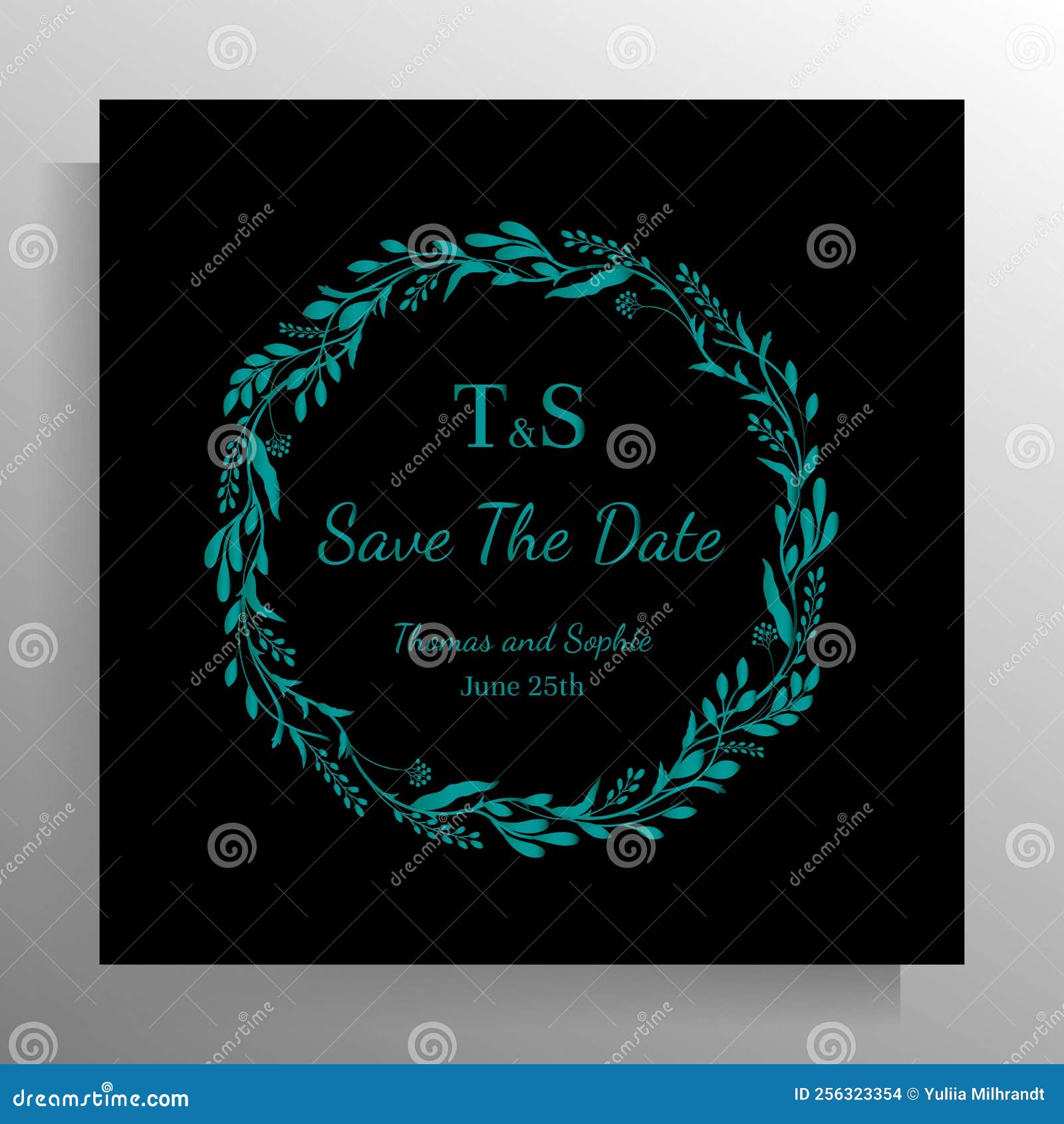 Vintage Wedding Invitation Design. Card, Poster Stock Illustration ...