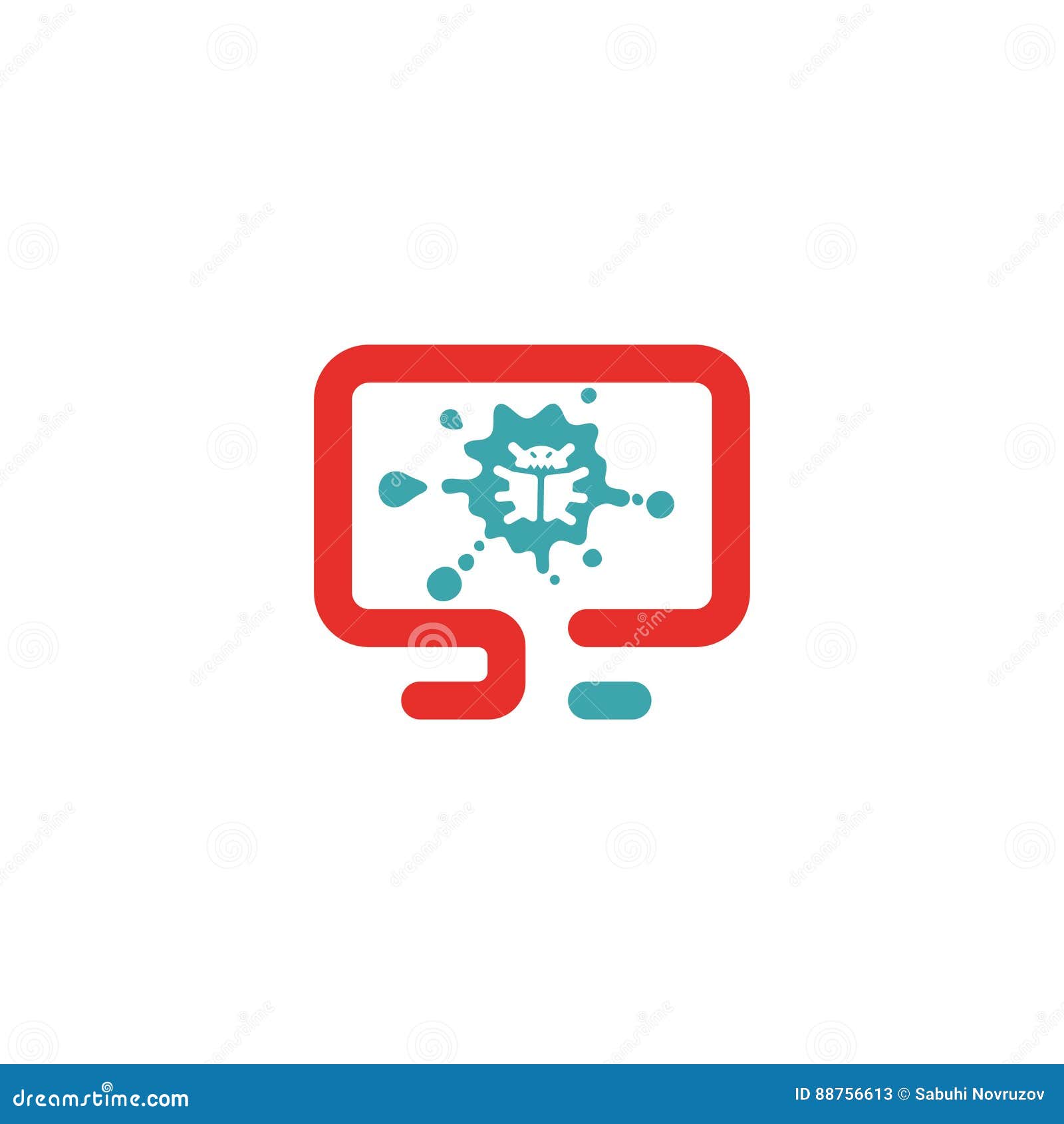 Web Virus Guard Sign Vector Illustration. Stock Vector - Illustration ...