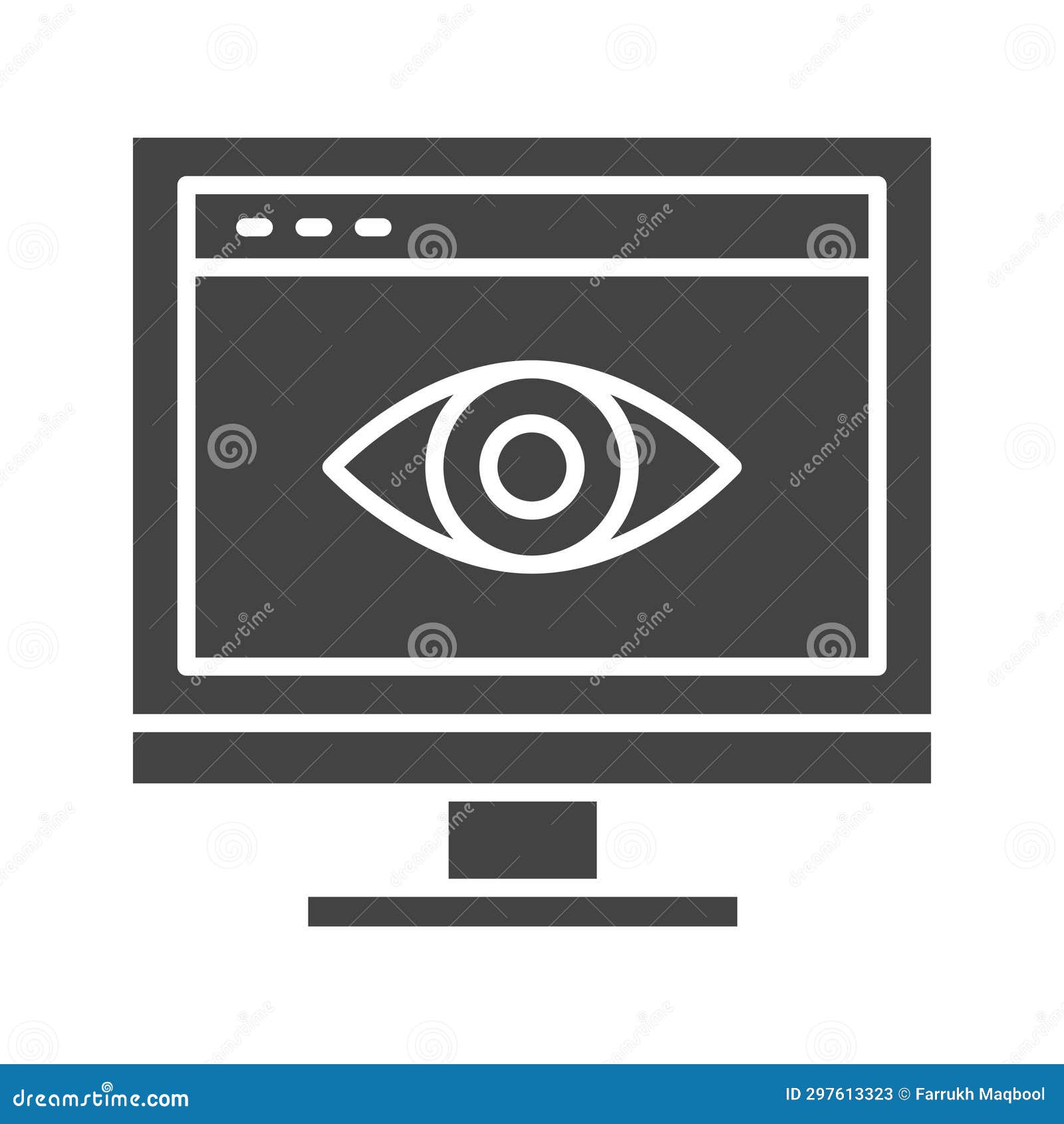 Web Visibility Icon Vector Image. Stock Vector - Illustration of ...