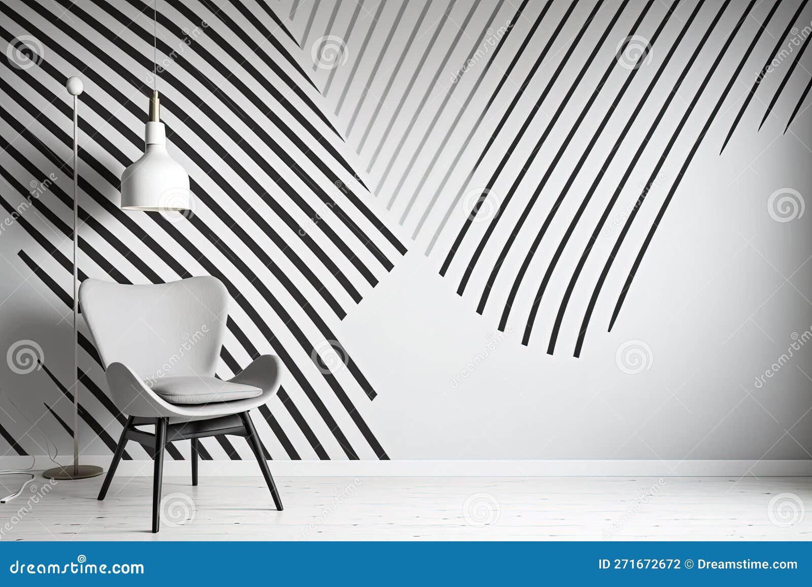 Web Wallpaper Featuring an Abstract Striped Design in a Minimal ...