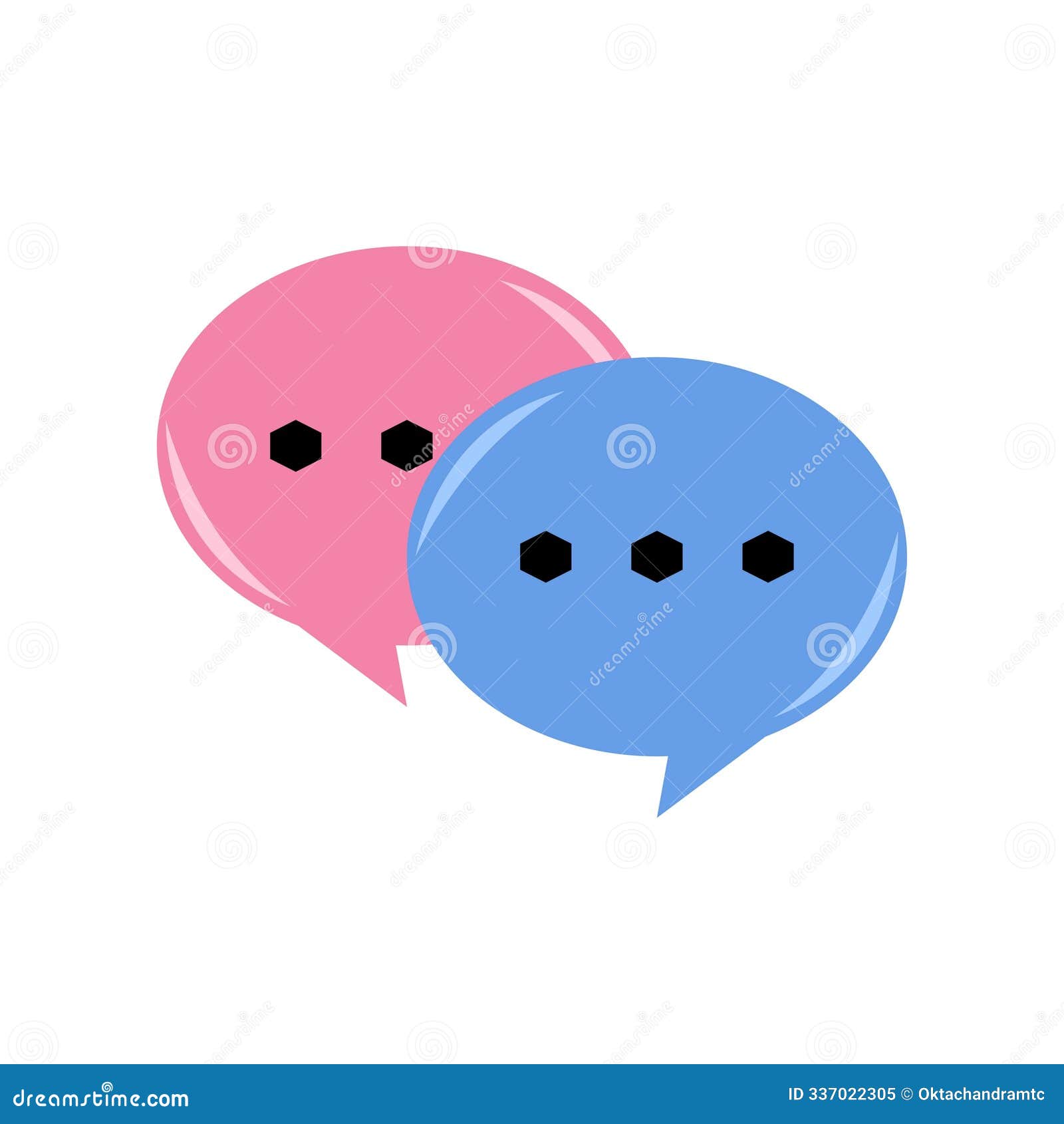 Chat Bubble Icon Isolated on White Background for Your Web and Mobile ...