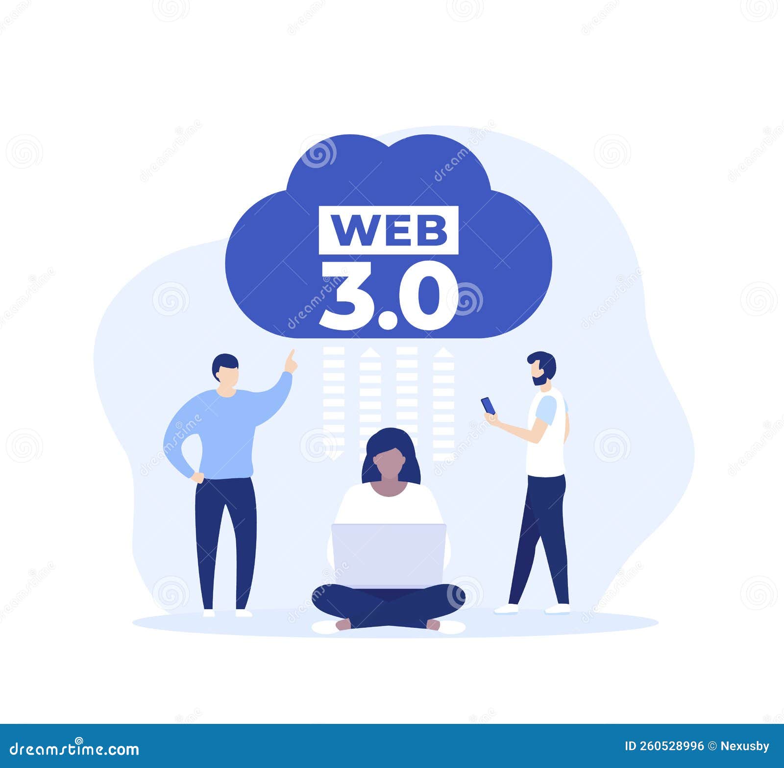 Web3 Or Web 3.0 Vector Icon Set. A Collection Of Various Symbols For ...