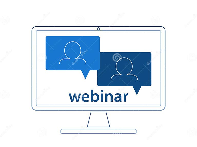 Webinar Concept, Online Course, Distant Education, Video Lecture ...
