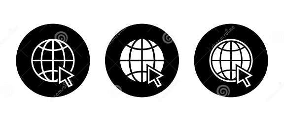 Web, Website Click Icon Set Collection Vector Stock Vector ...