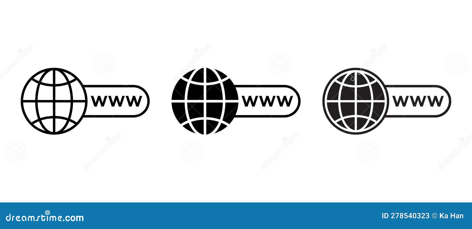 Web, Website Www Icon Vector. Site Internet Symbol Concept Stock Vector ...