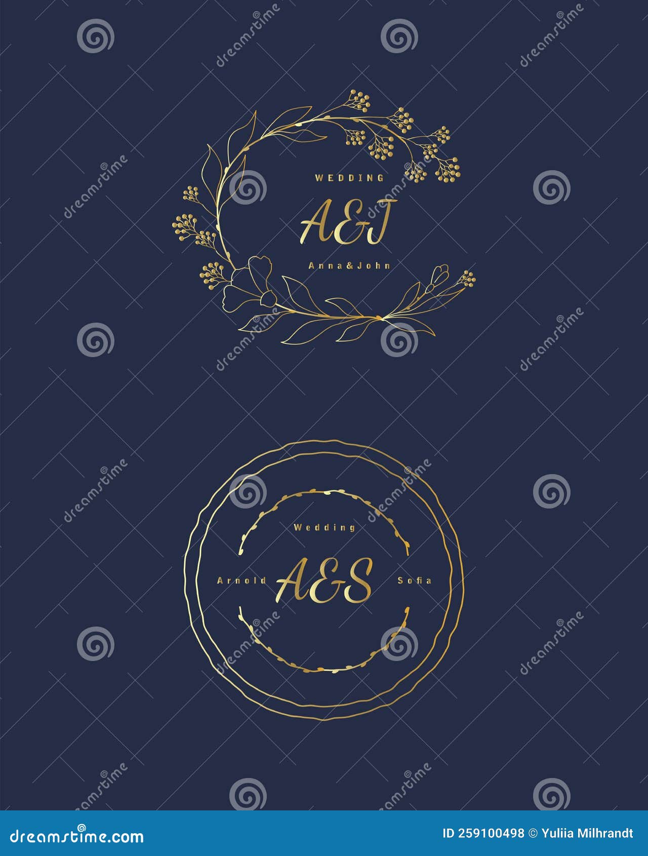 Wedding personal monogram stock illustration. Illustration of graphic ...