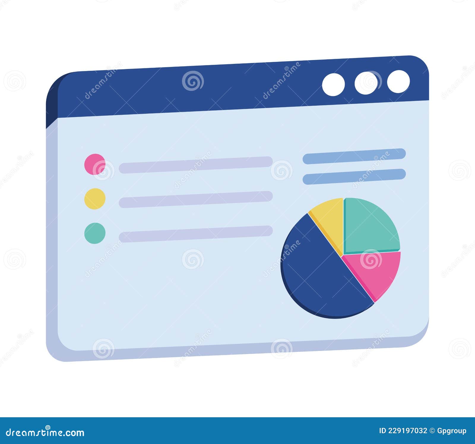 Web window design stock vector. Illustration of homepage - 229197032