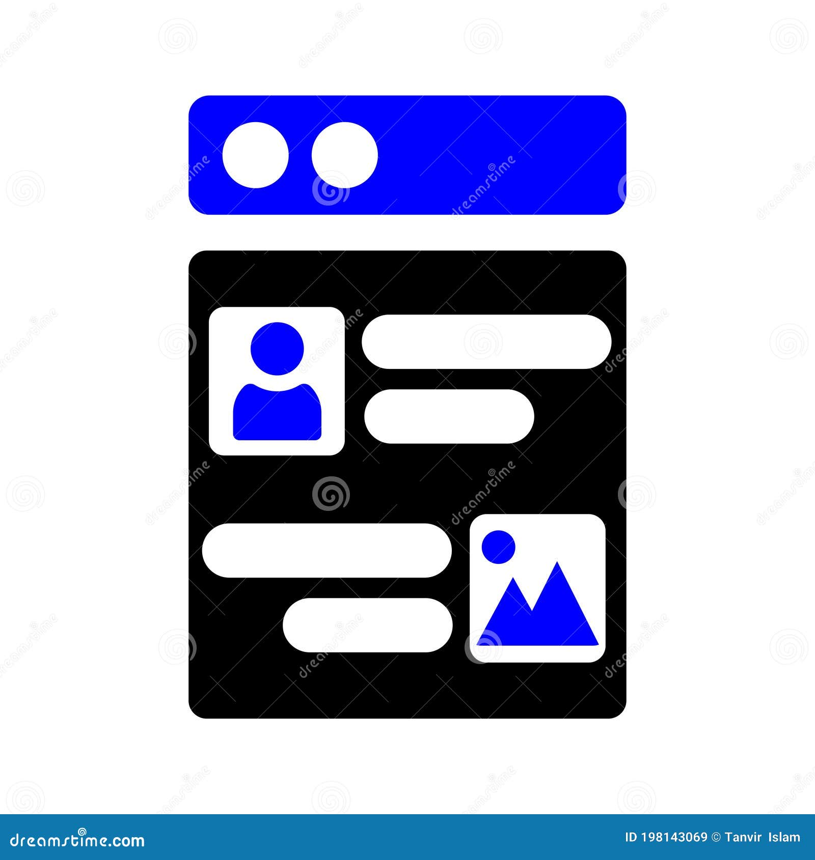 Web Window Icon Website Vector Illustration Stock Vector - Illustration ...