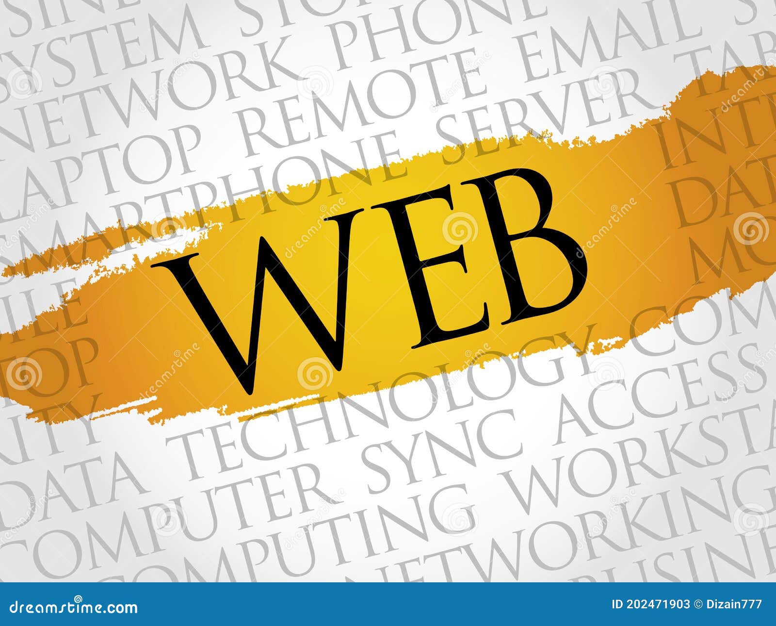 WEB word cloud stock illustration. Illustration of network - 202471903