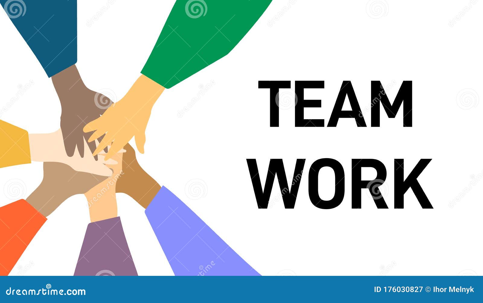 Hands together. Symbol stock vector. Illustration of stack - 176030827