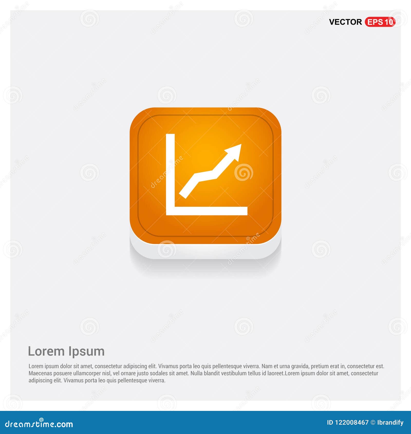 WebArrow Expand Icon, Orange Abstract Web Button Stock Vector ...