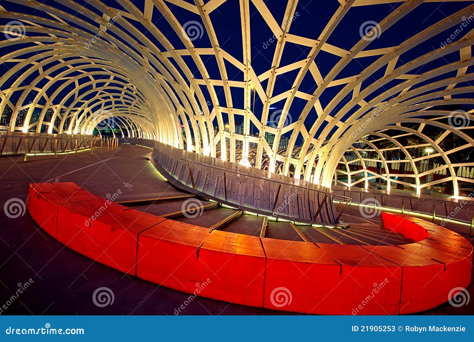 Webb Bridge stock image. Image of night, melbourne, webb - 21905253
