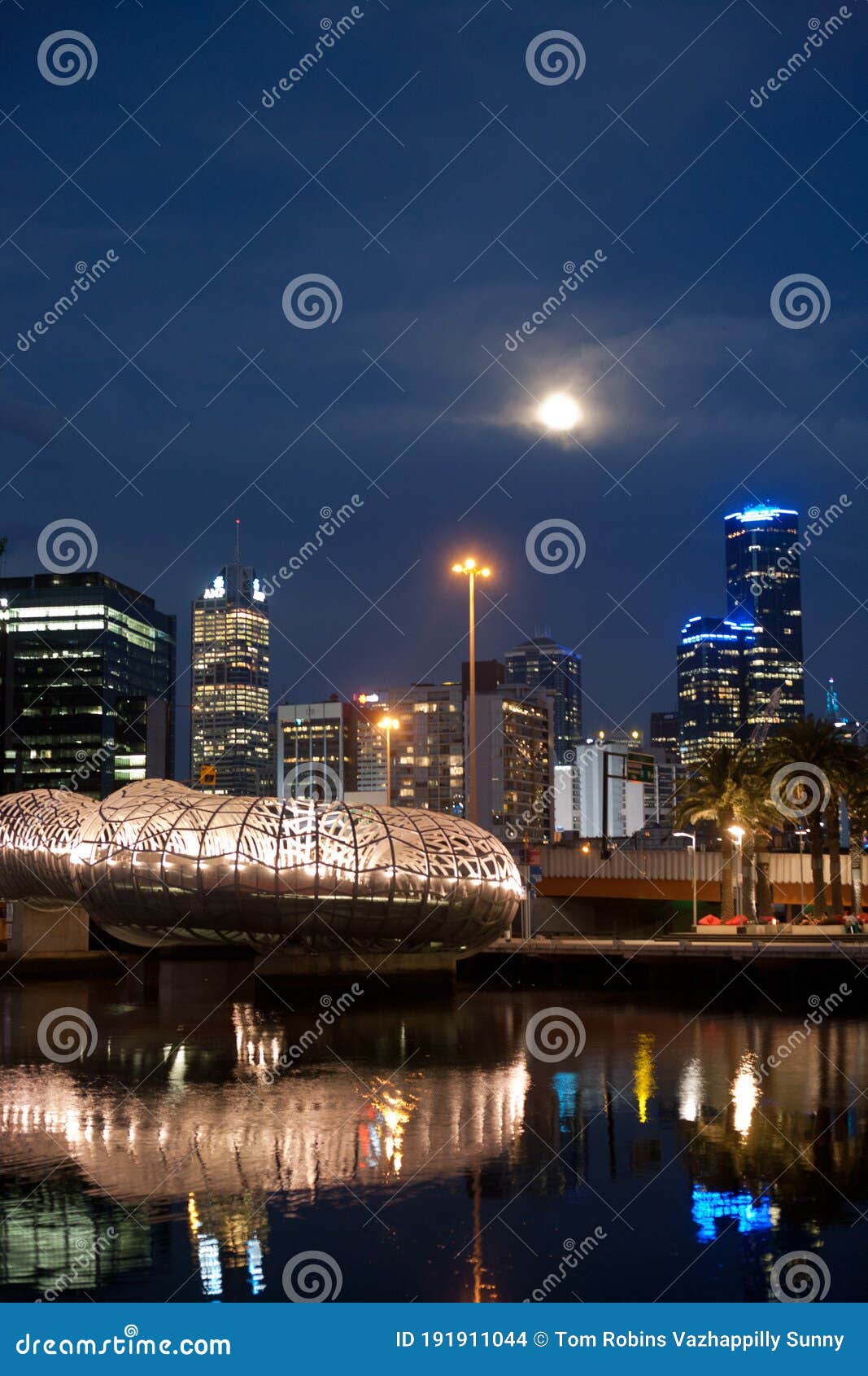 Webb Bridge in Melbourne editorial stock image. Image of docklands ...