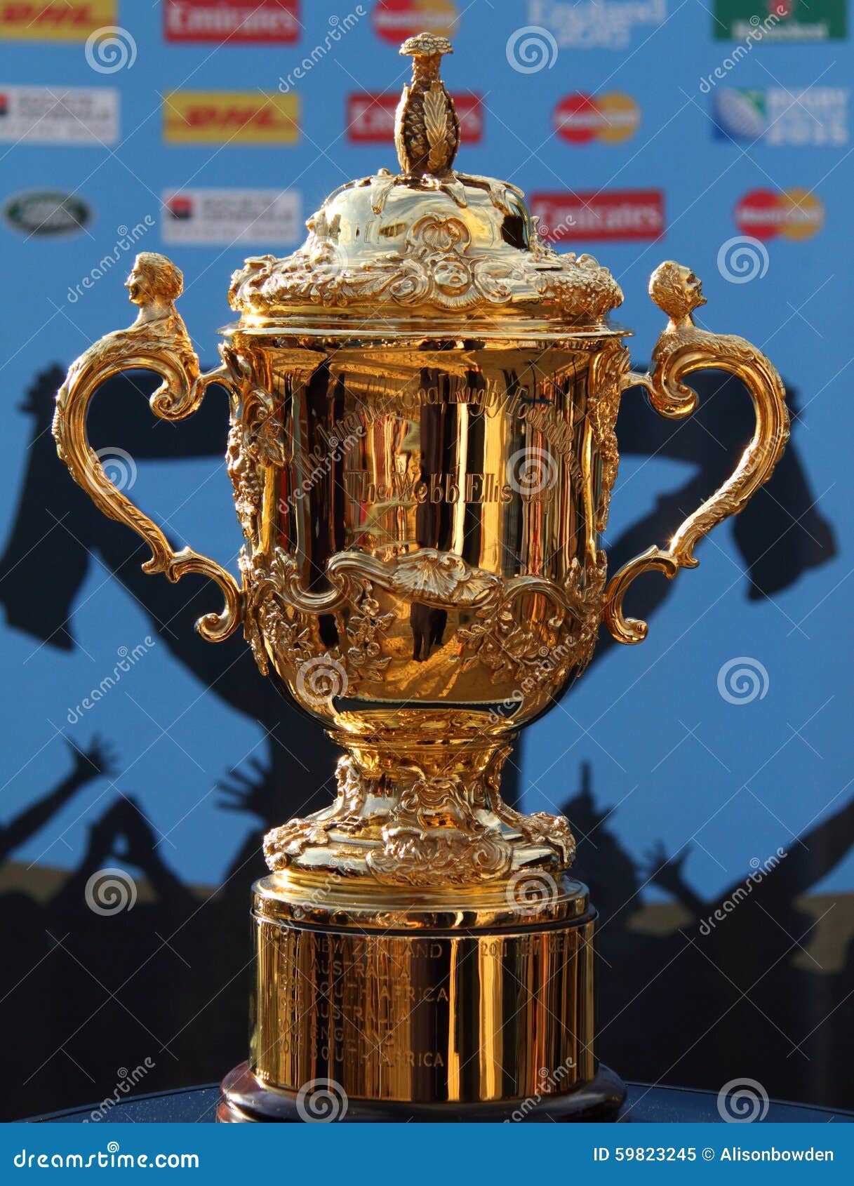 Webb Ellis Trophy redaktionell foto. Bild av sport, konkurrens - 59823245