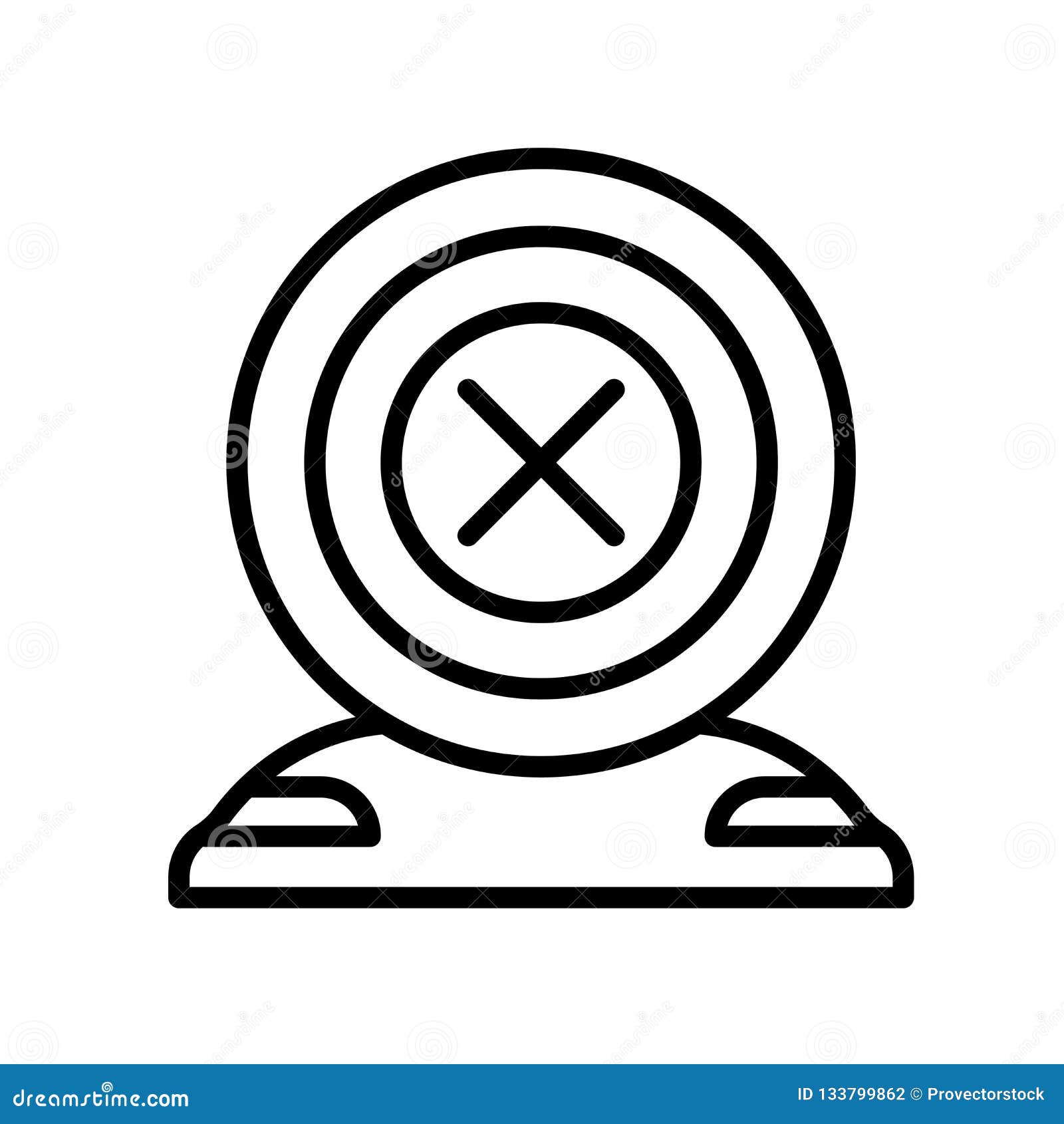 Disconnected Icon Of 3 Types Color, Black And White, Outline. Isolated ...