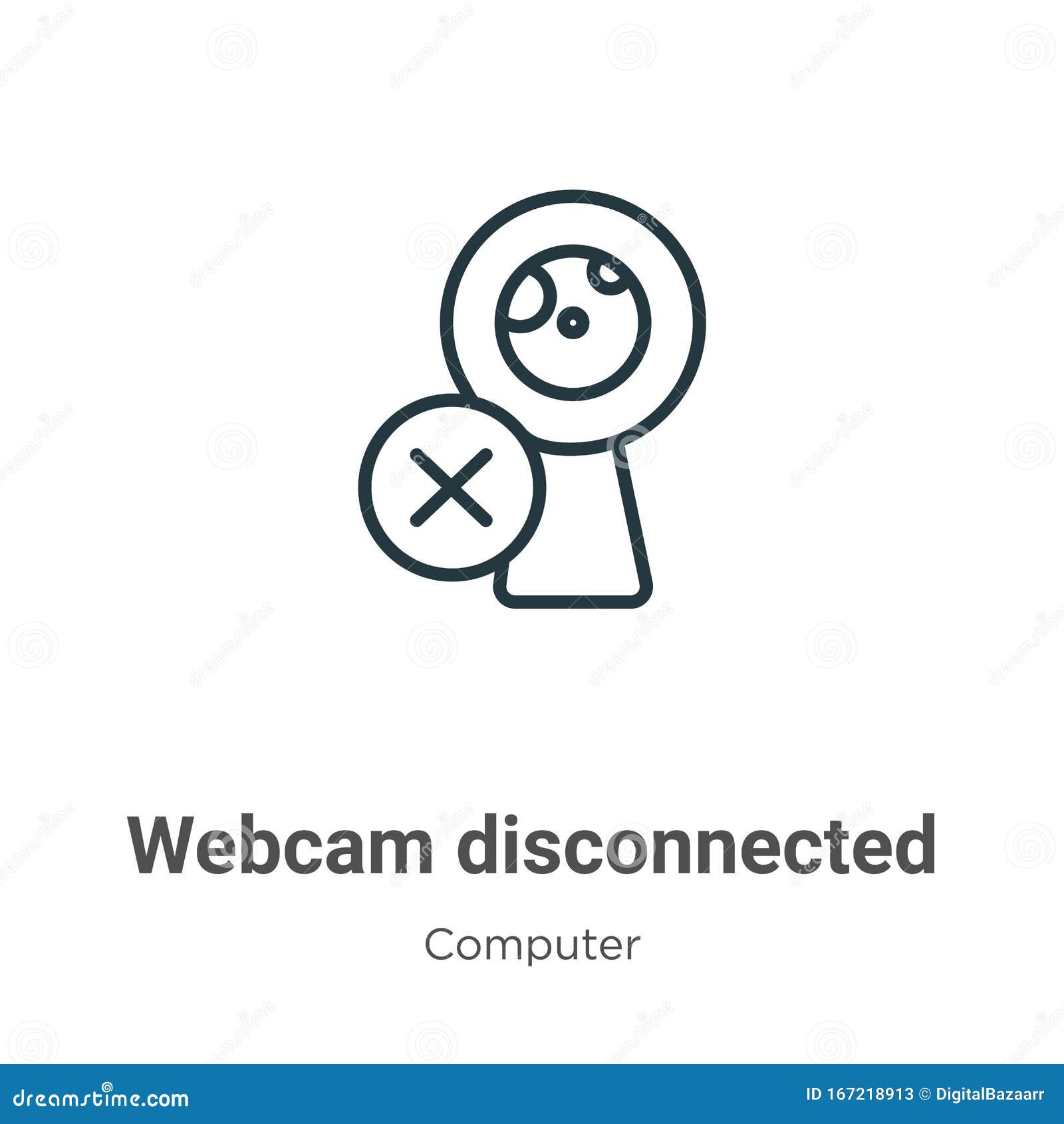 Simple Disconnected Symbol Cartoon Vector | CartoonDealer.com #104820201