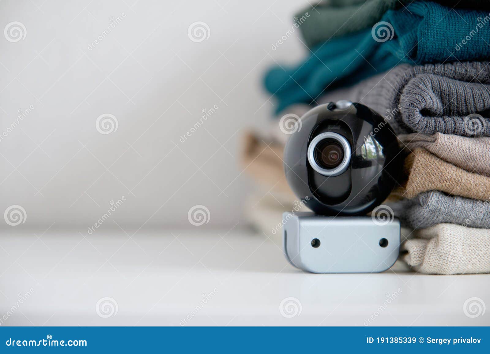 Webcam Hidden in a Stack of Clothes for Covert Surveillance of the ...