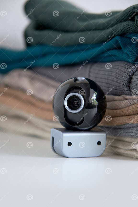 Webcam Hidden in a Stack of Clothes for Covert Surveillance of the ...