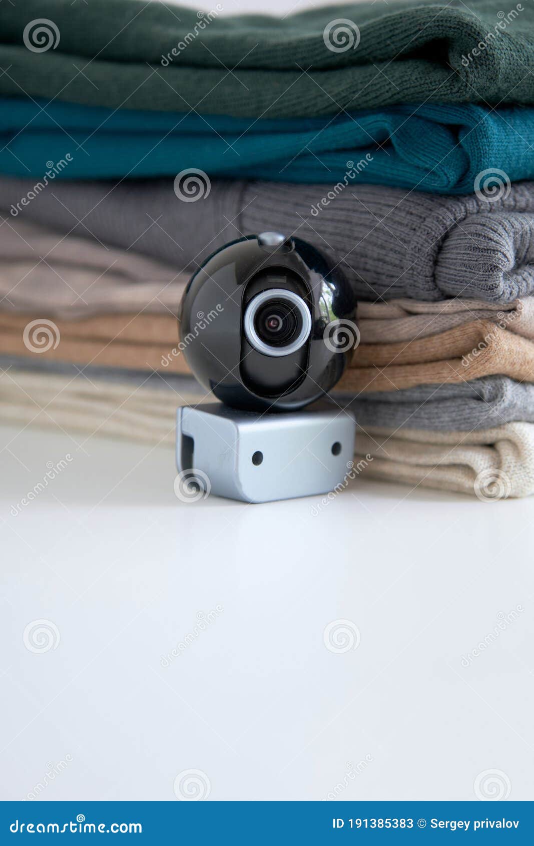 Webcam Hidden in a Stack of Clothes for Covert Surveillance of the ...