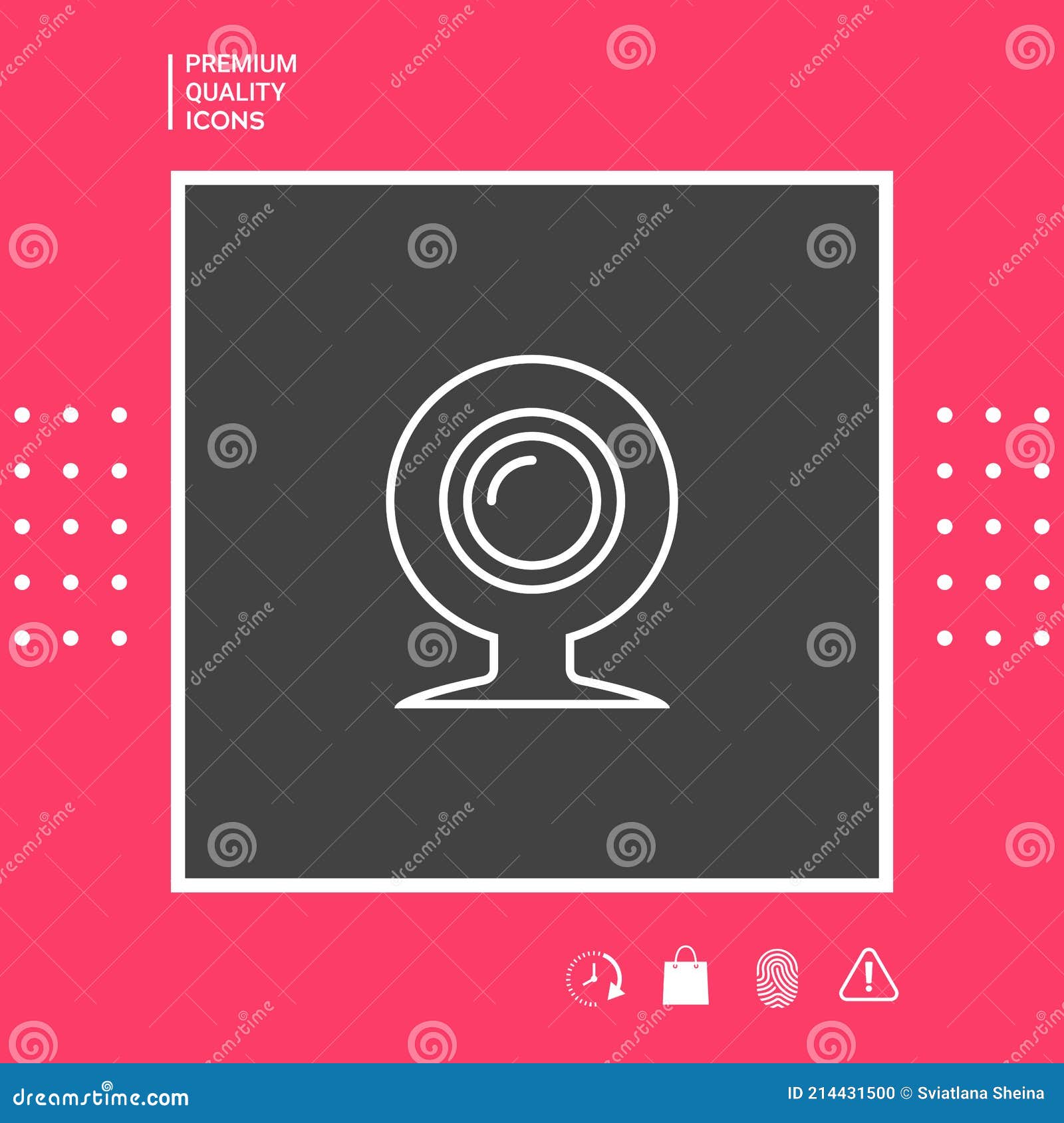 Webcam Icon Symbol. Graphic Elements for Your Design Stock Vector ...