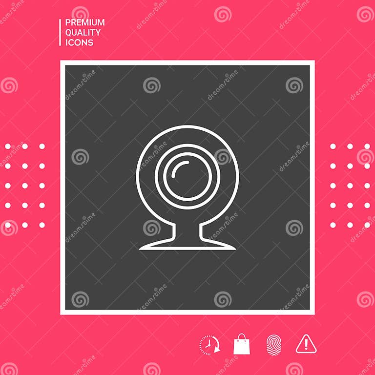 Webcam Icon Symbol. Graphic Elements for Your Design Stock Vector ...