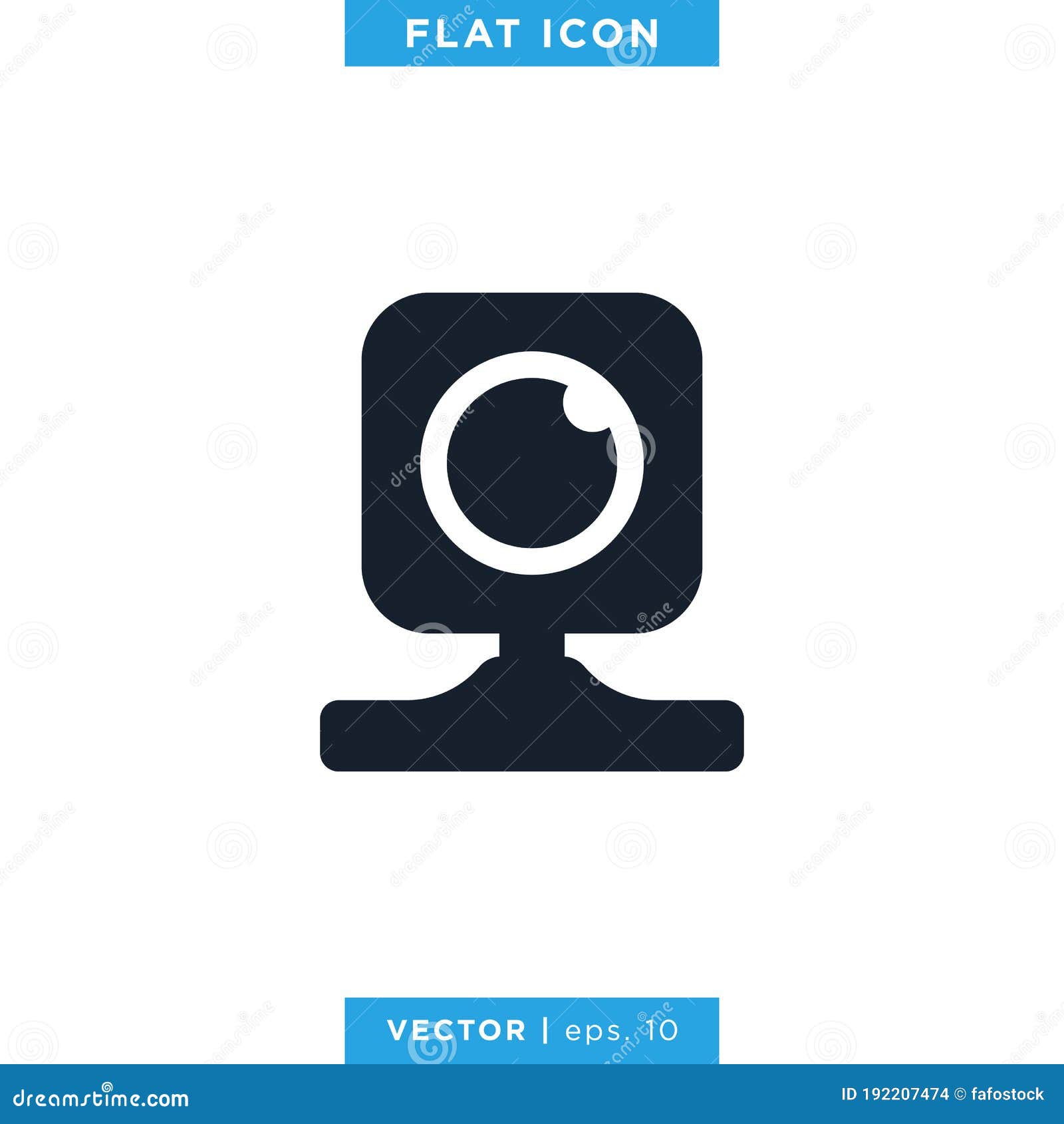 Webcam Icon Vector Design Template. Stock Vector - Illustration of live ...