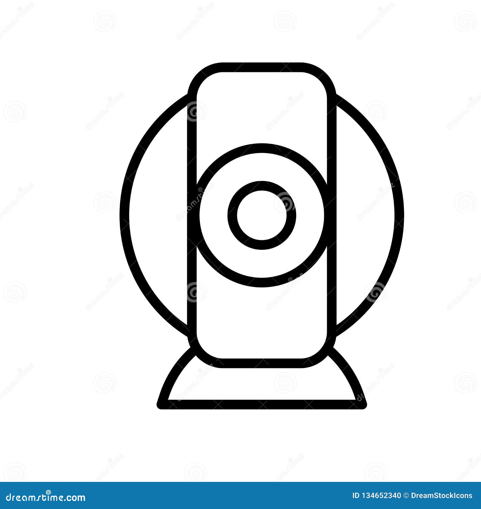 Webcam Icon Vector Isolated on White Background, Webcam Sign , Line or ...