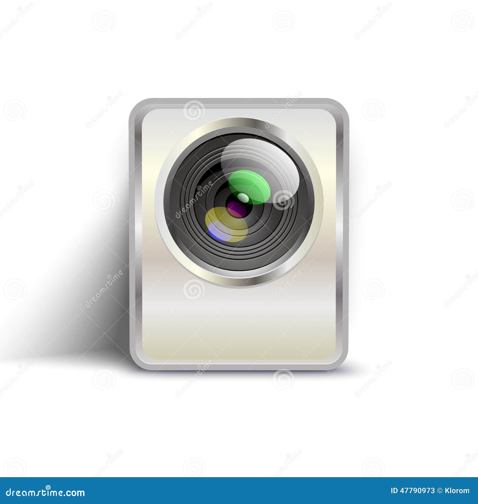 Webcam icon stock vector. Illustration of black, meeting - 47790973
