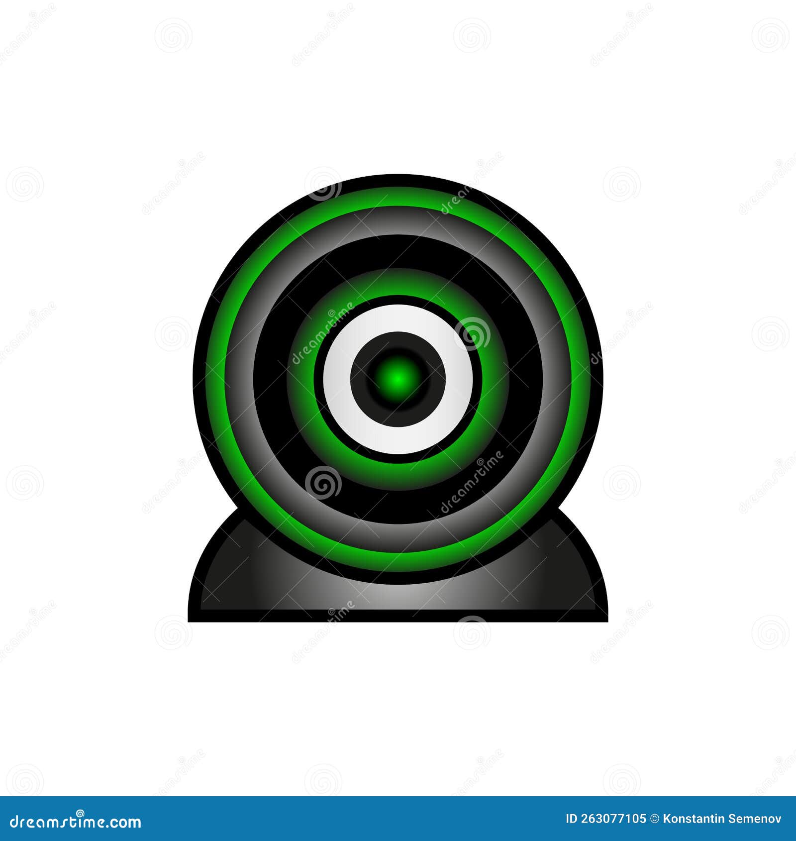 Webcam sign icon stock vector. Illustration of camera - 263077105