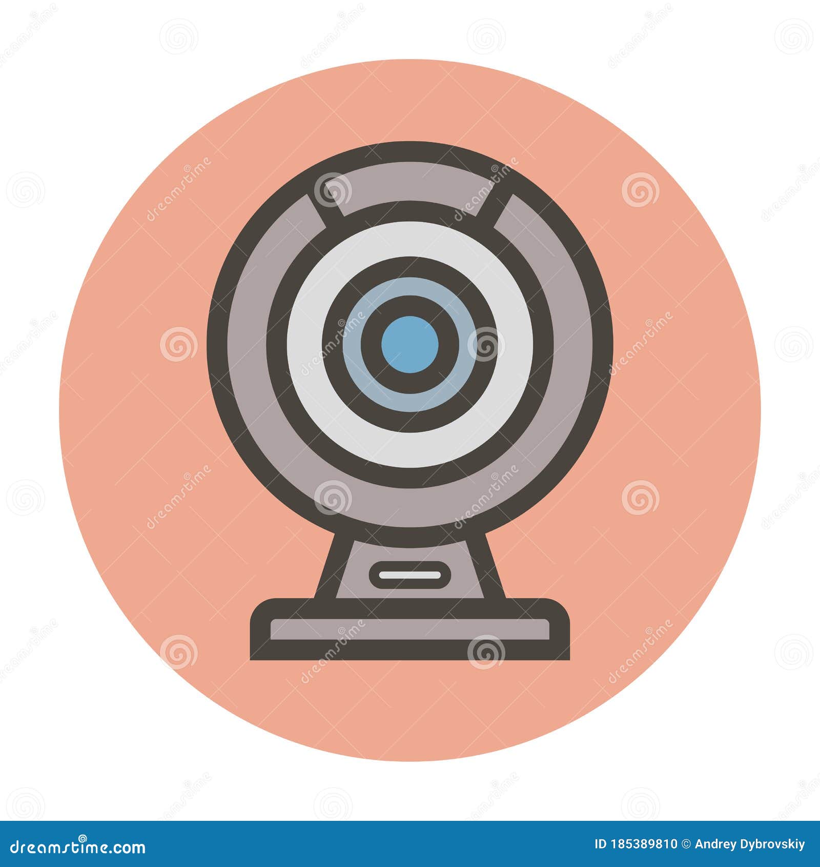 Webcam. Vector flat style stock vector. Illustration of virtual - 185389810