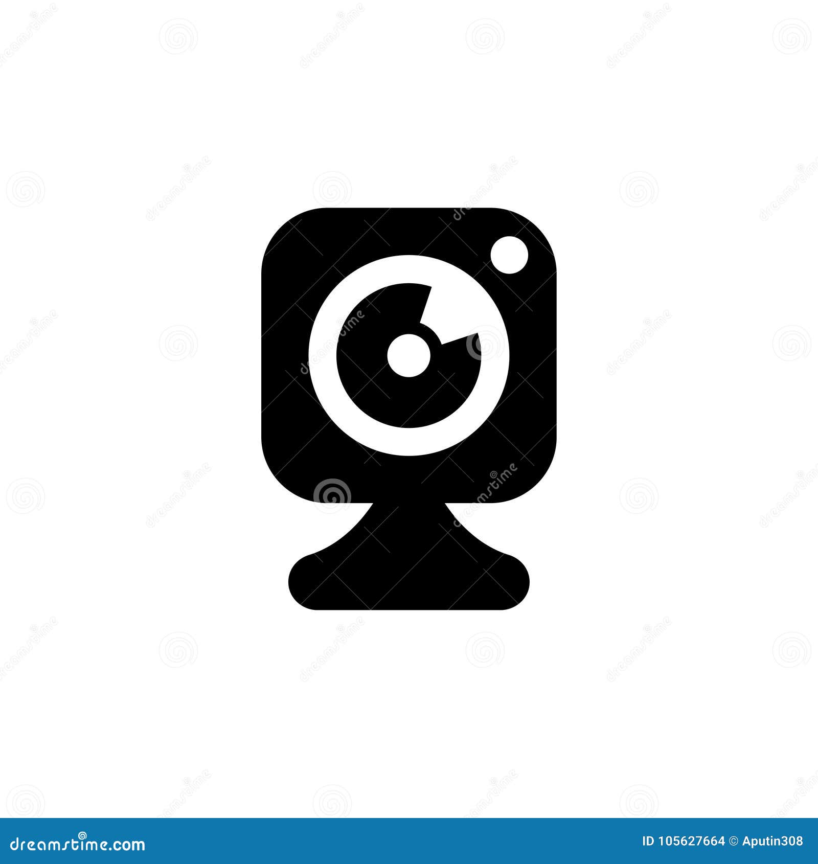 Webcam vector icon vector stock vector. Illustration of connection ...