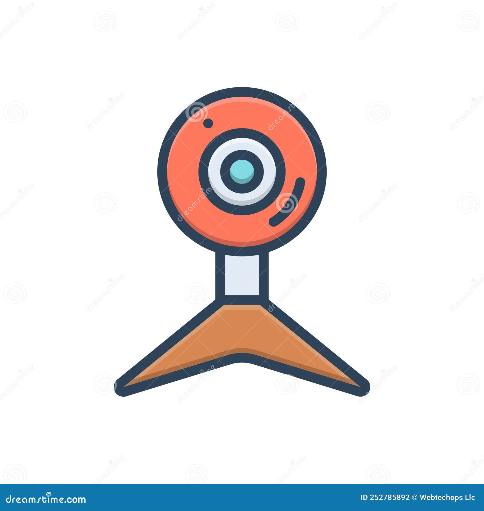 Color Illustration Icon for Webcams, Camera and Connection Stock Vector ...