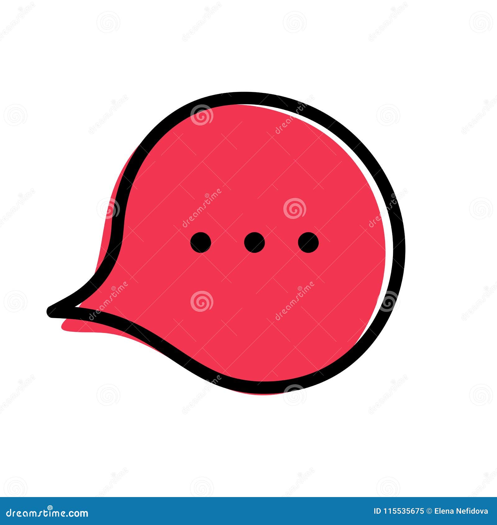 WebChat icon. Dialog text stock vector. Illustration of chat - 115535675