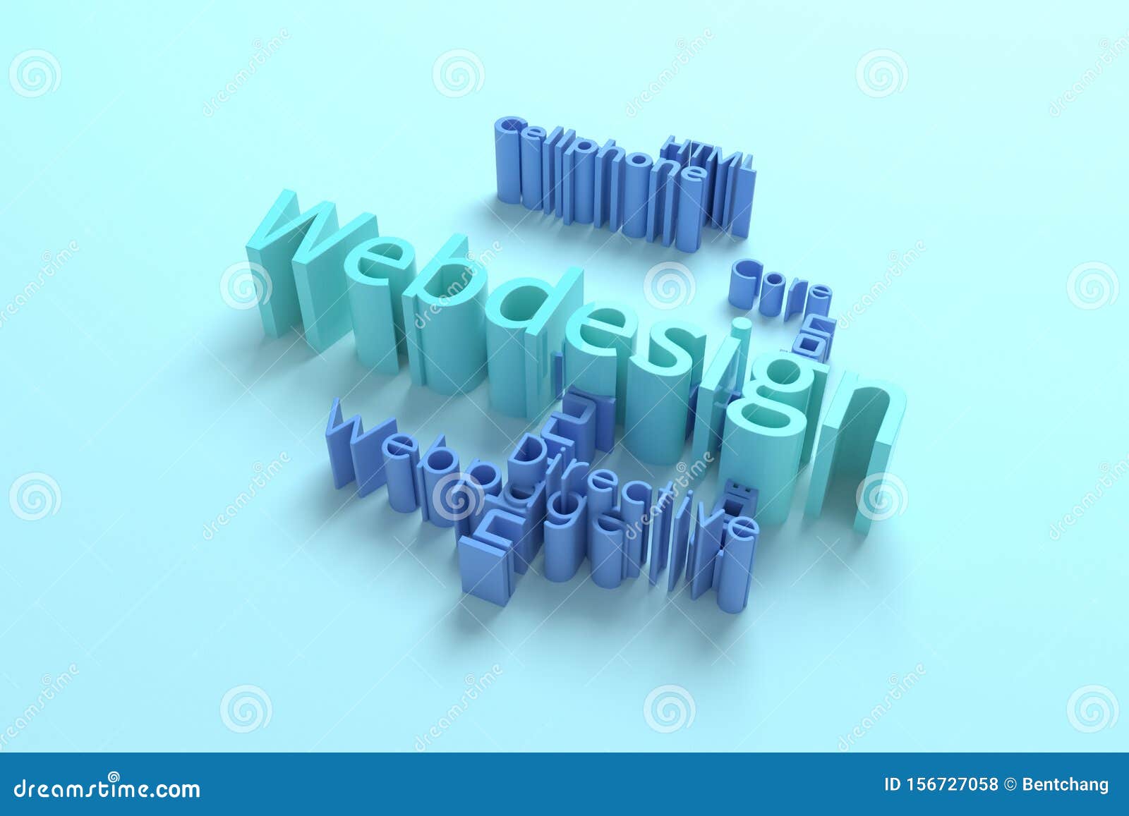 Webdesign, ICT, Information Technology Keyword Words Cloud. for Web ...