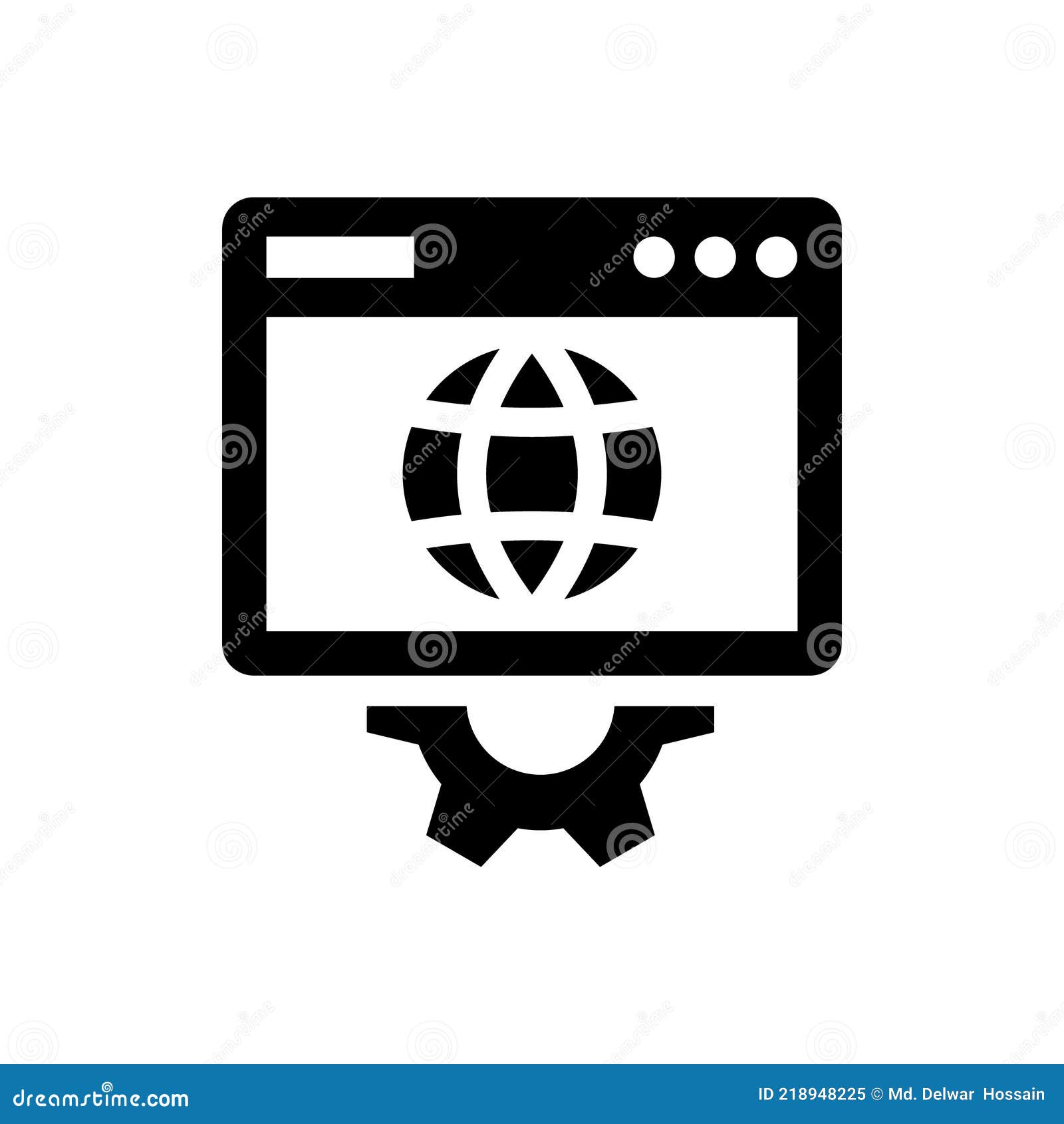 Webentwicklungssymbol vektor abbildung. Illustration von zeichen ...