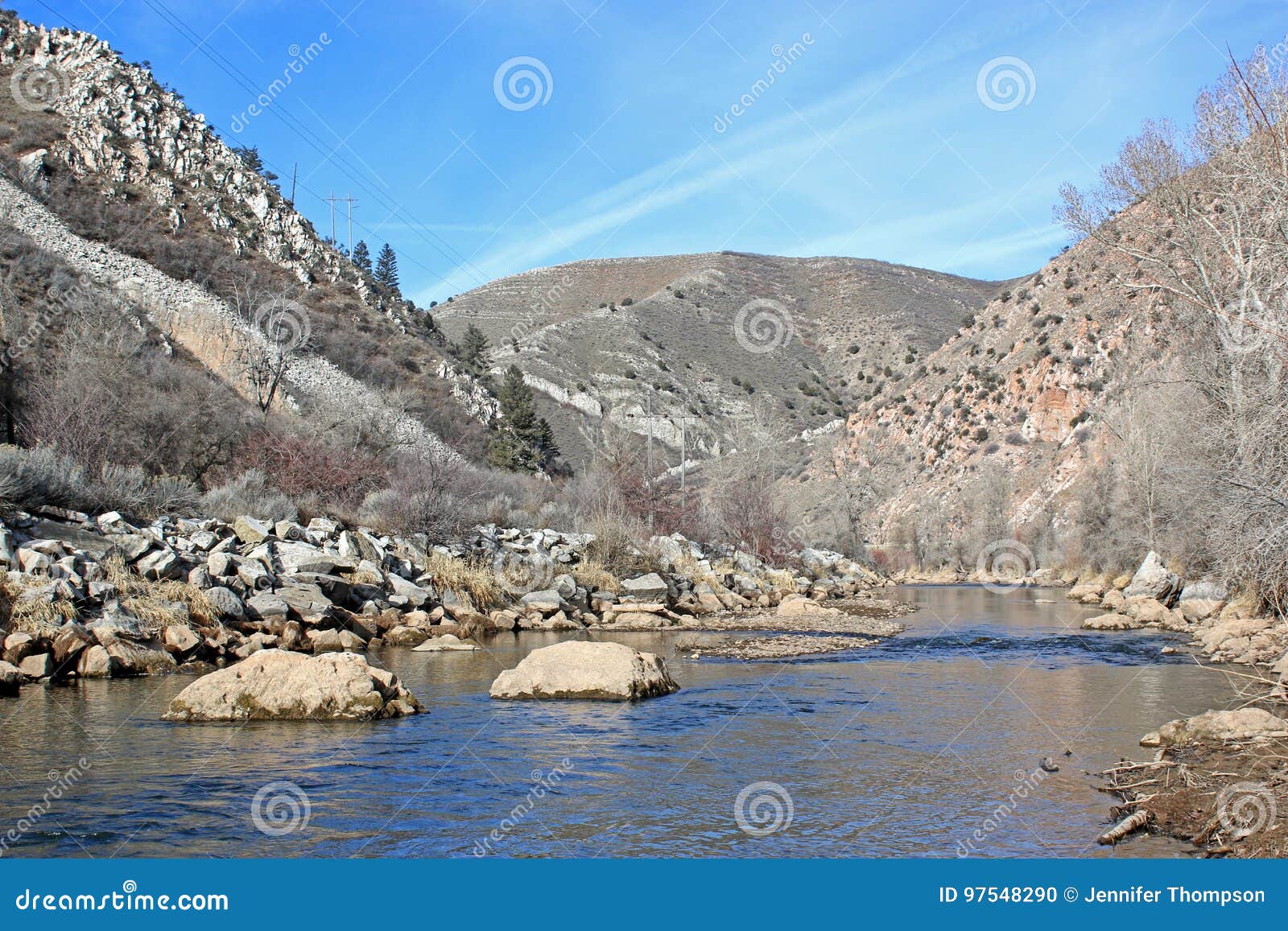 Weber Canyon, Utah stock photo. Image of water, canada - 97548290
