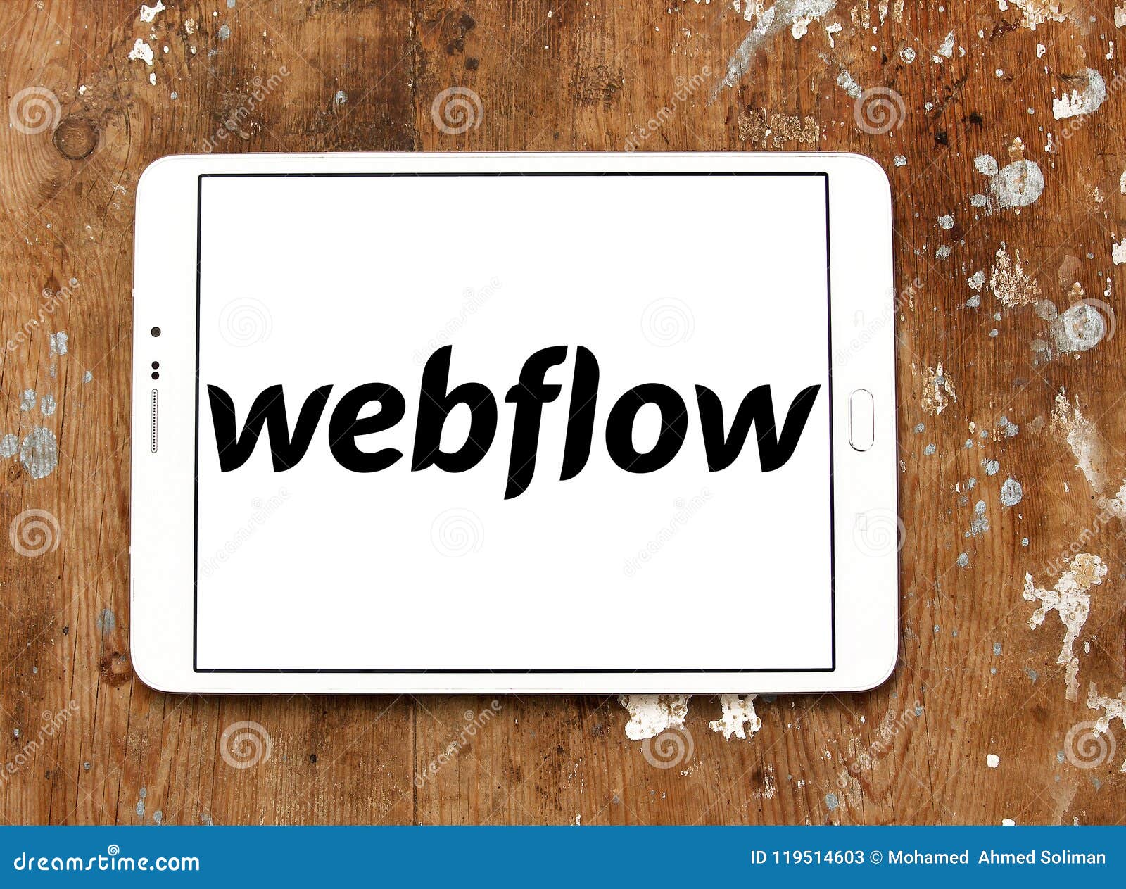 Webflow Software Company Logo Editorial Stock Photo - Image of icons ...