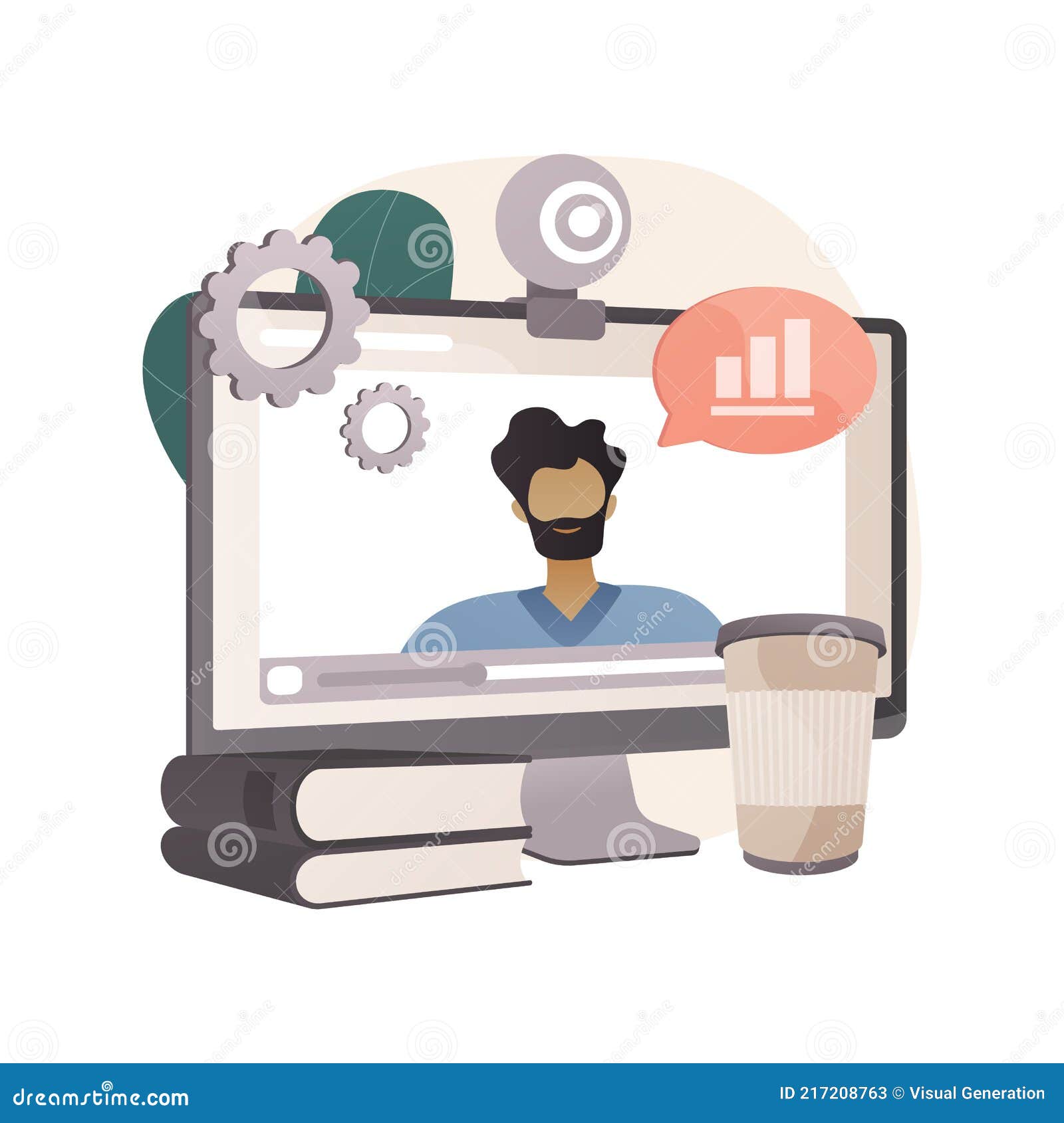 Webinar Abstract Concept Vector Illustration. Stock Vector ...