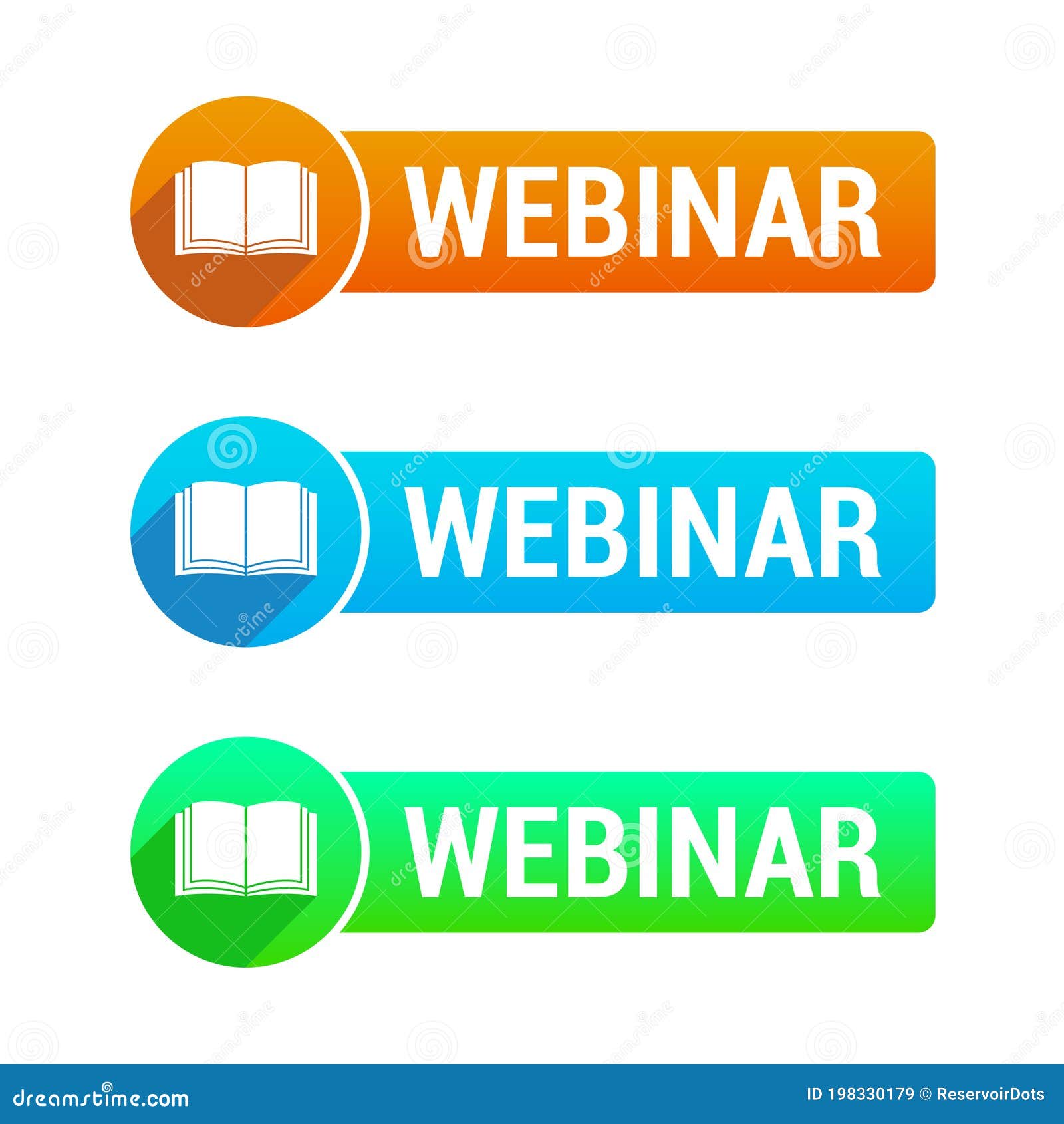Webinar Banner Vector stock vector. Illustration of button - 198330179
