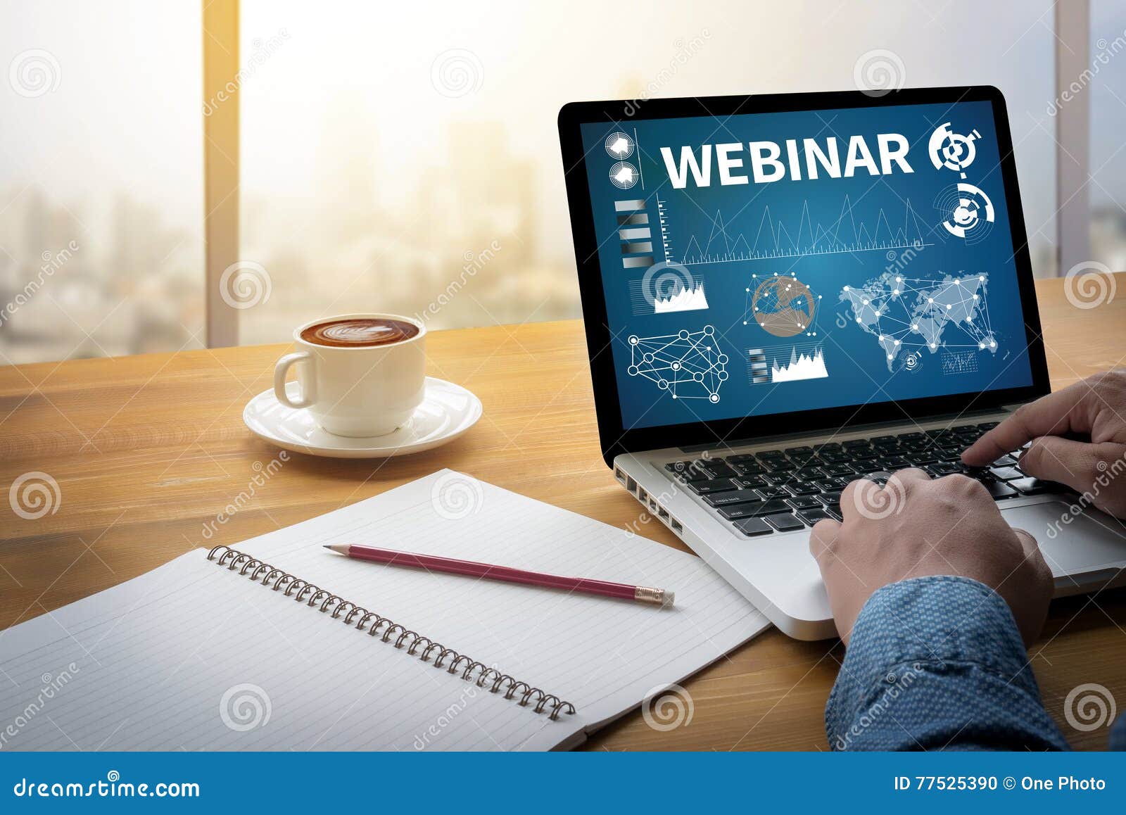 WEBINAR stock photo. Image of digital, internet, notebook - 77525390