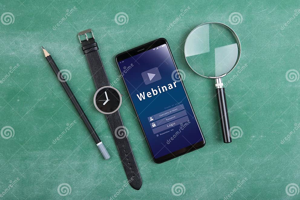 E - Learning Concept, Online Education Login or Registration Screen ...