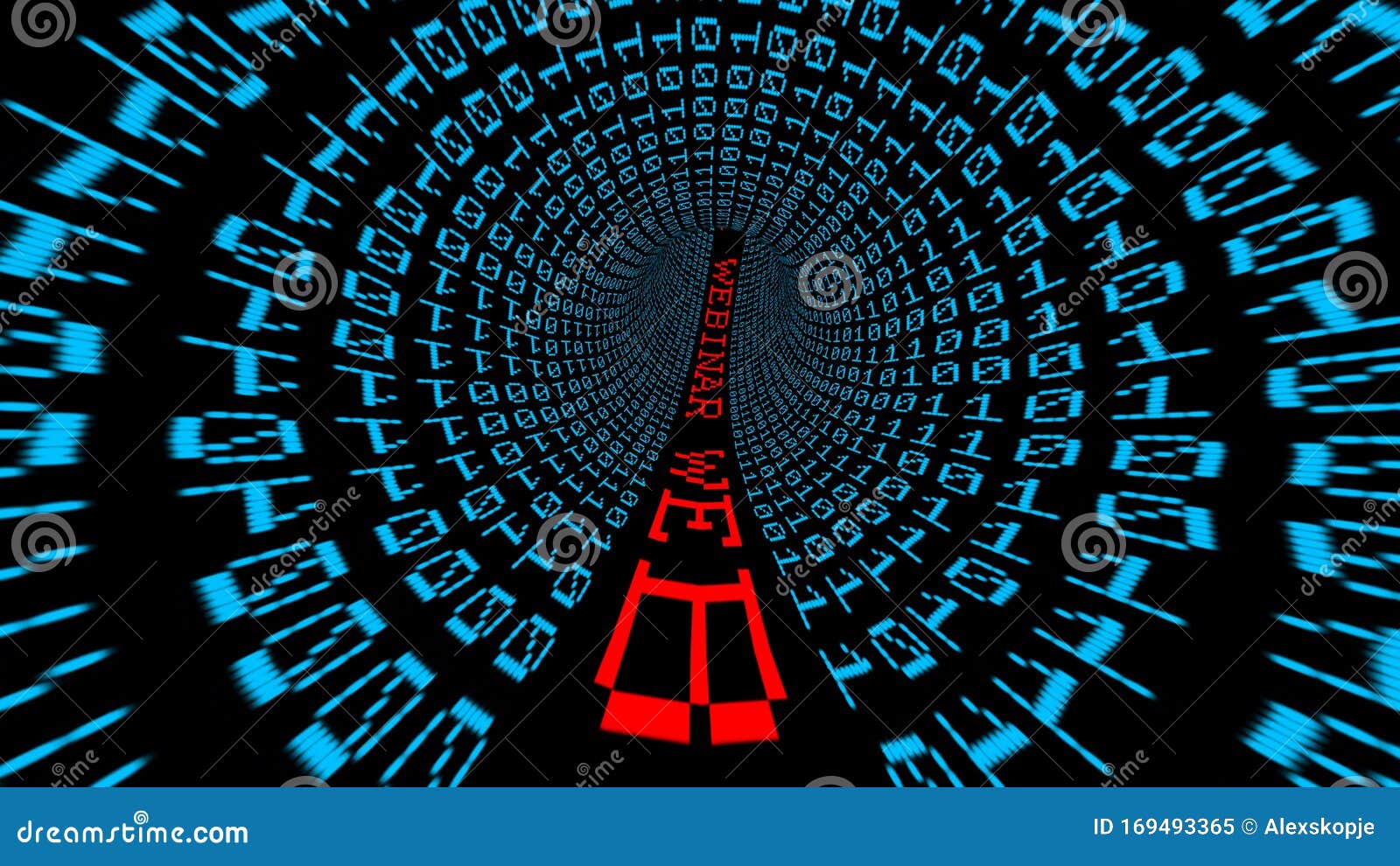 Webinar data tunnel stock illustration. Illustration of communication ...