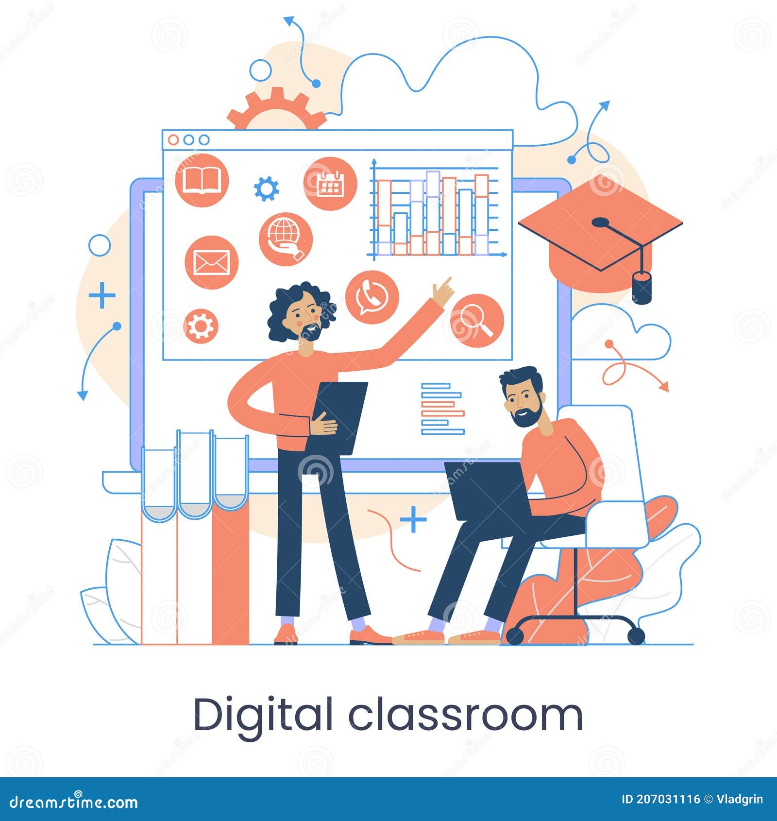 Webinar, Digital Classroom, Online Teaching, Internet Classes. Online ...