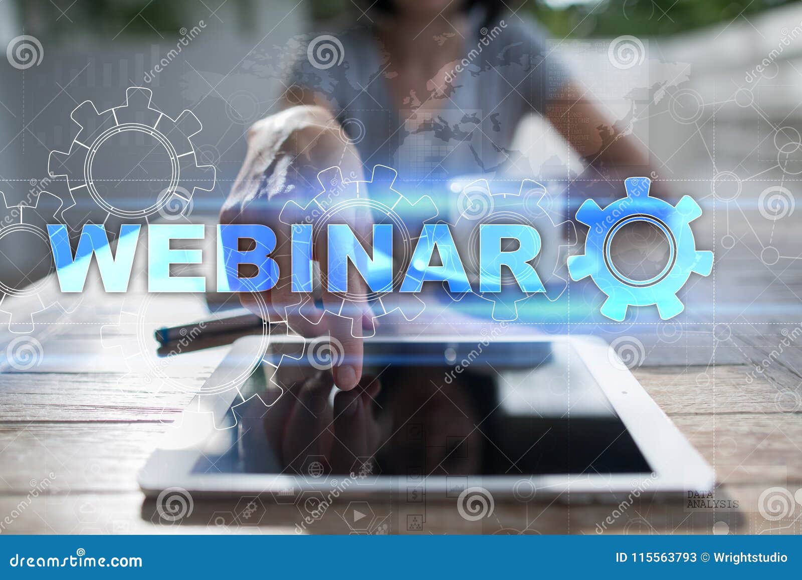Webinar. E-Learning, Online Education Concept. Personal Development ...