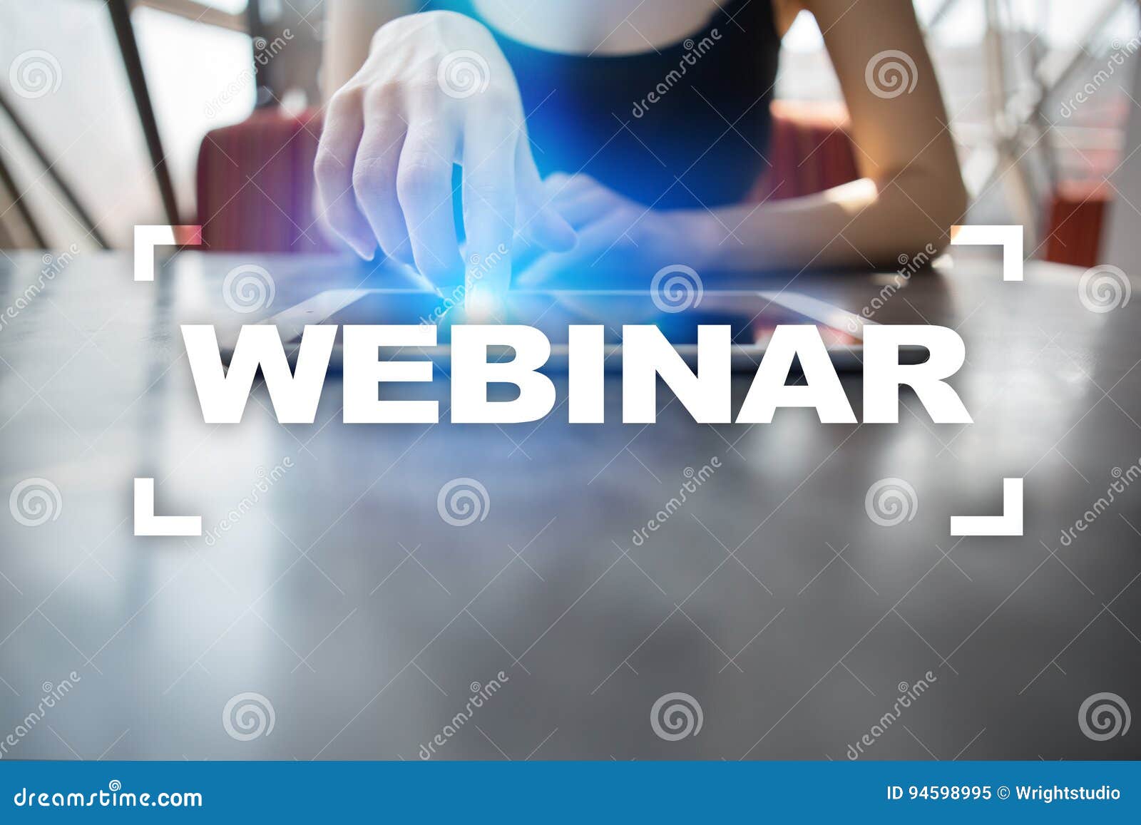 Webinar. E-Learning, Online Education Concept. Personal Development ...